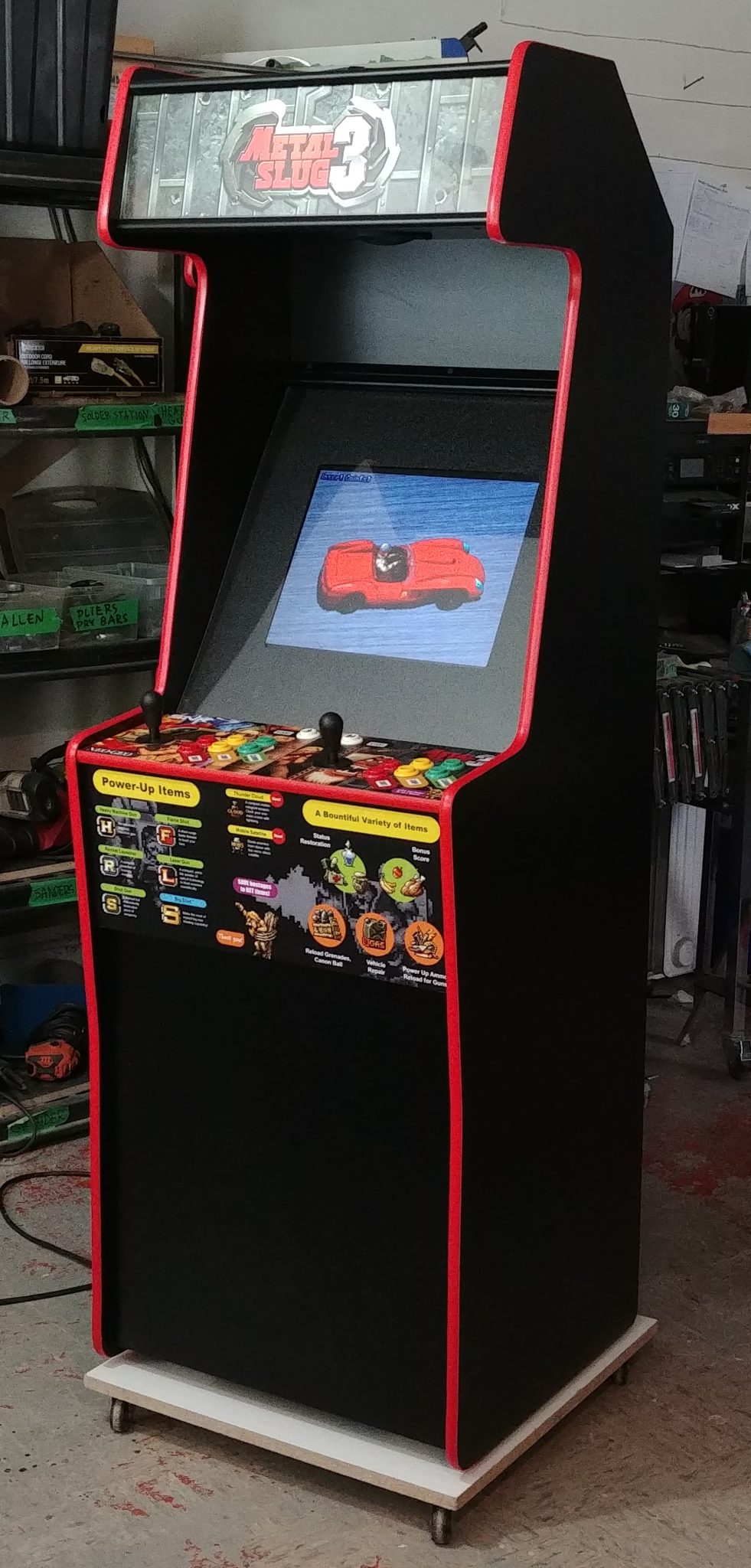 Metal Slug Themed Custom 2-player ManCave 10,000 Game Arcade Machine ...